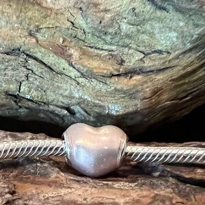 Pandora | Jewelry | Authentic Pandora Charm Glittering Heart Bead ...